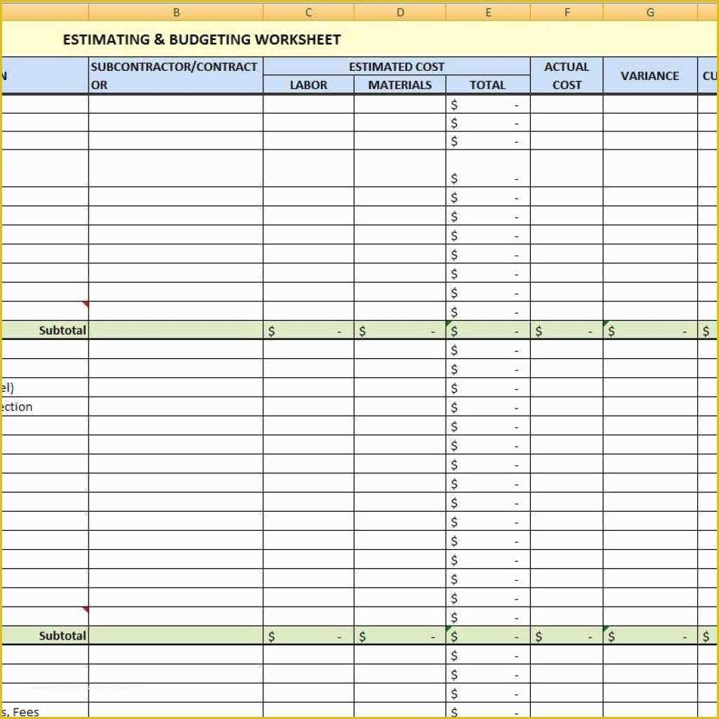 Construction Schedule Template Residential