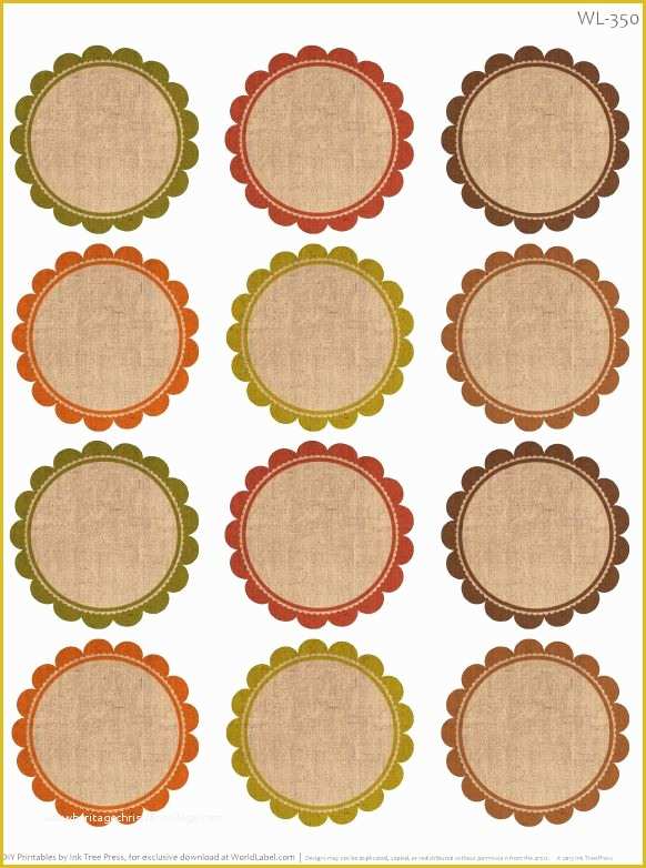 Free Round Sticker Label Template Of 2 Round Label Template 20 Per 