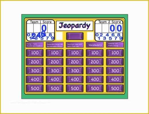Free Smartboard Game Templates Of 8 Free Jeopardy Templates Free Sample ...