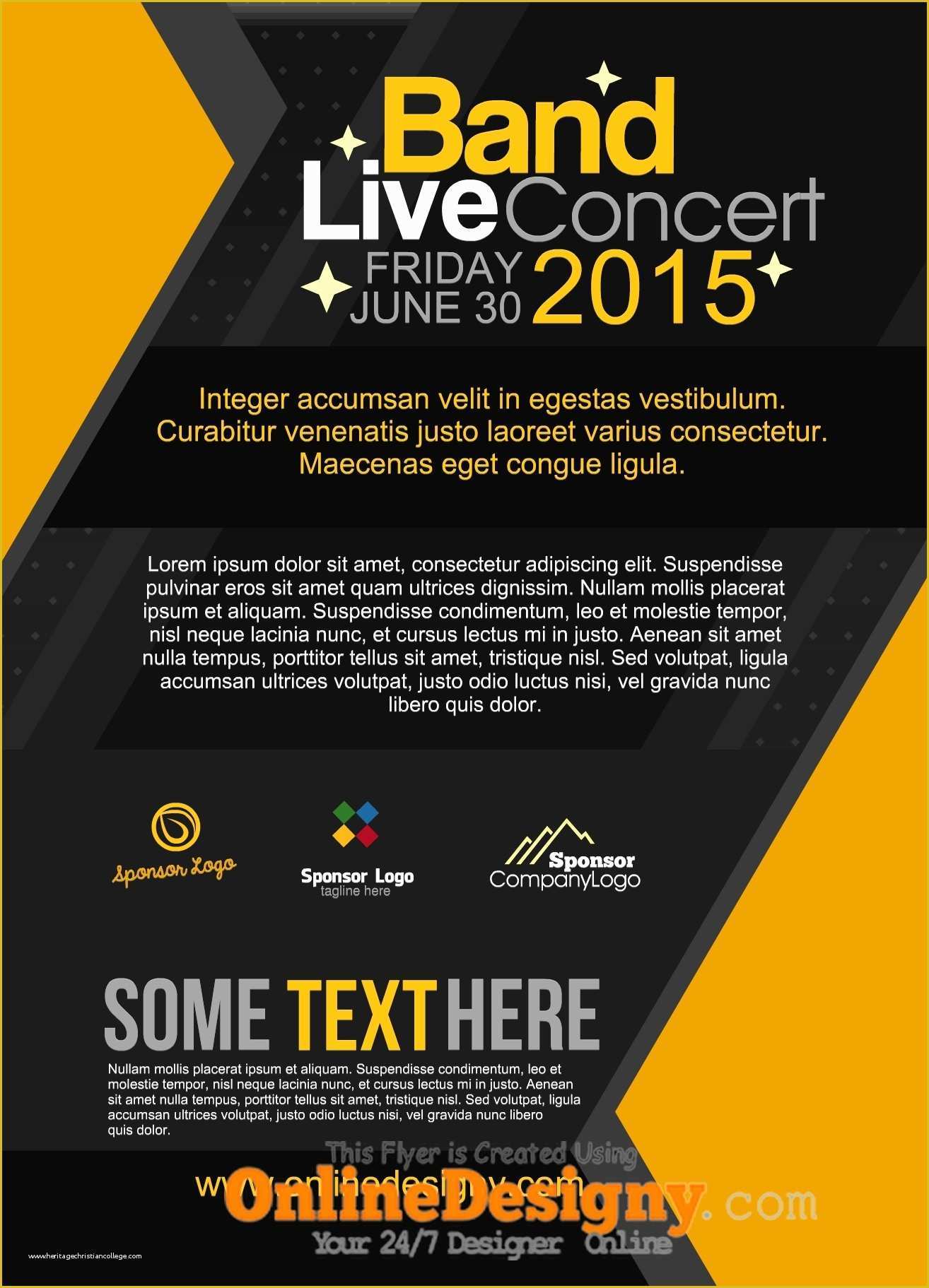 Free Template Flyers For Events Of Sample Event Flyer 