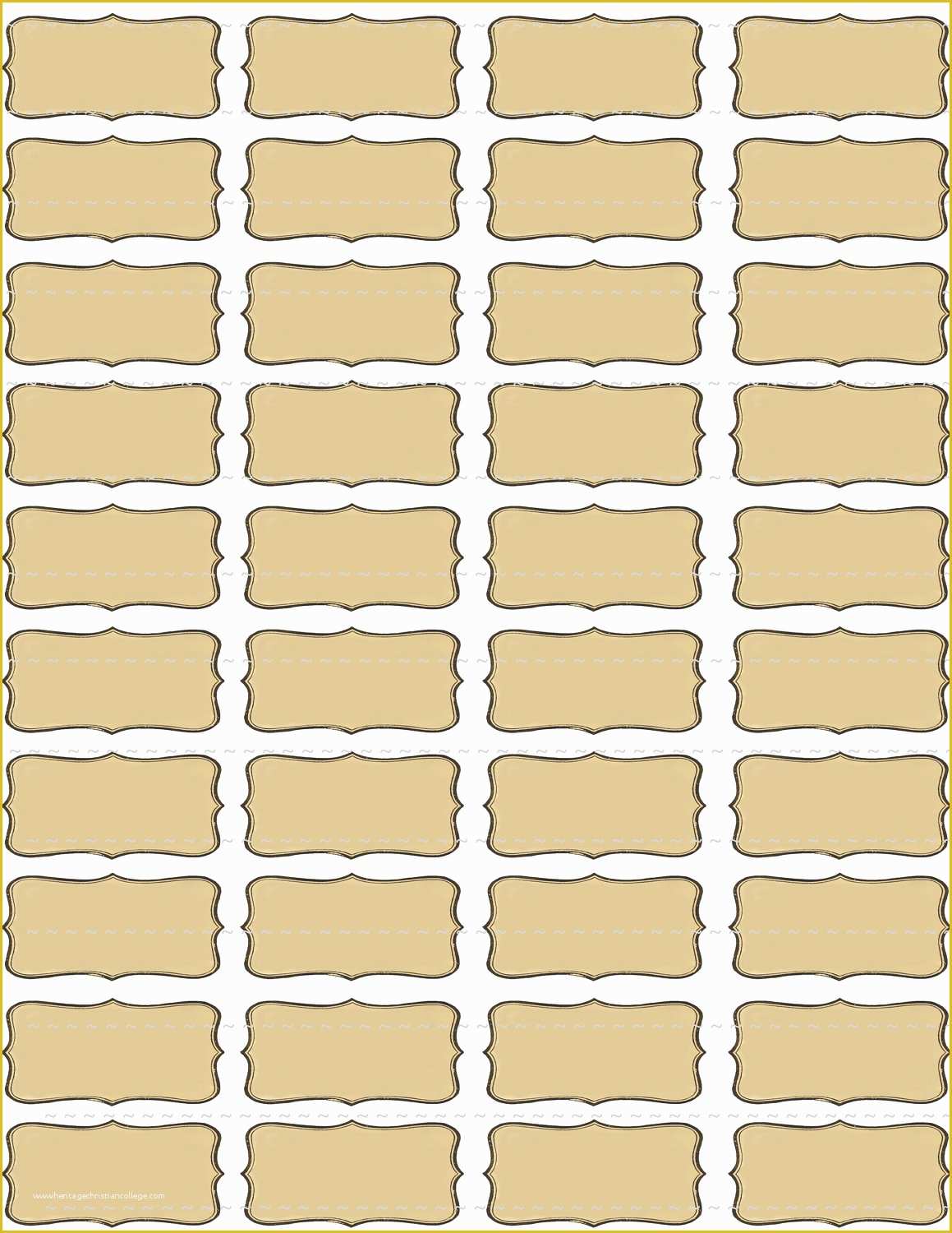  Free Templates For Labels And Tags Of 8 Best Of Blank Printable Vintage 