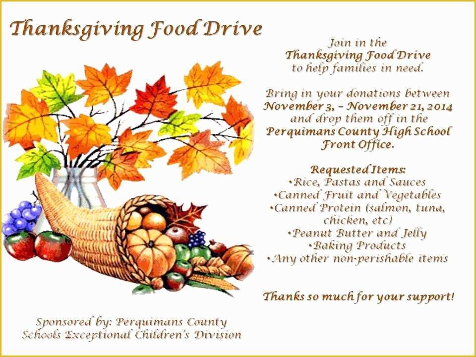 Free Thanksgiving Food Drive Flyer Template Of Thanksgiving Food Drive 