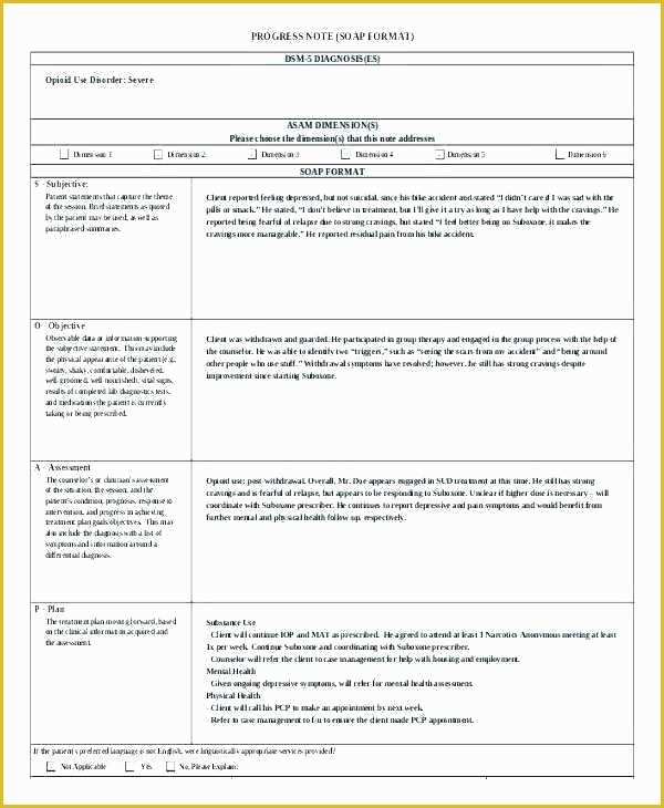 Free Therapy Notes Template Of New Therapy Progress Note Template