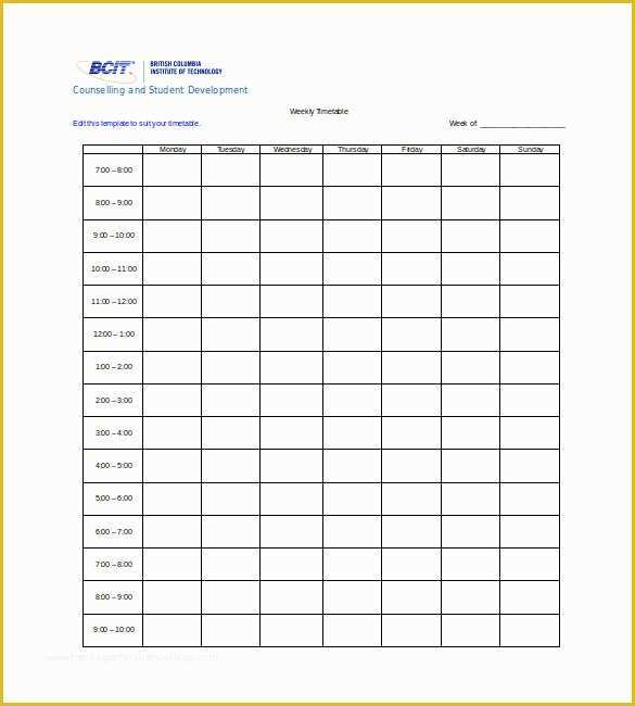 Free Time Study Template Excel Download Of Timetable Templates 14 