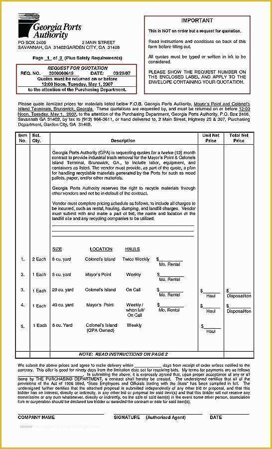 Tree Removal Invoice Template