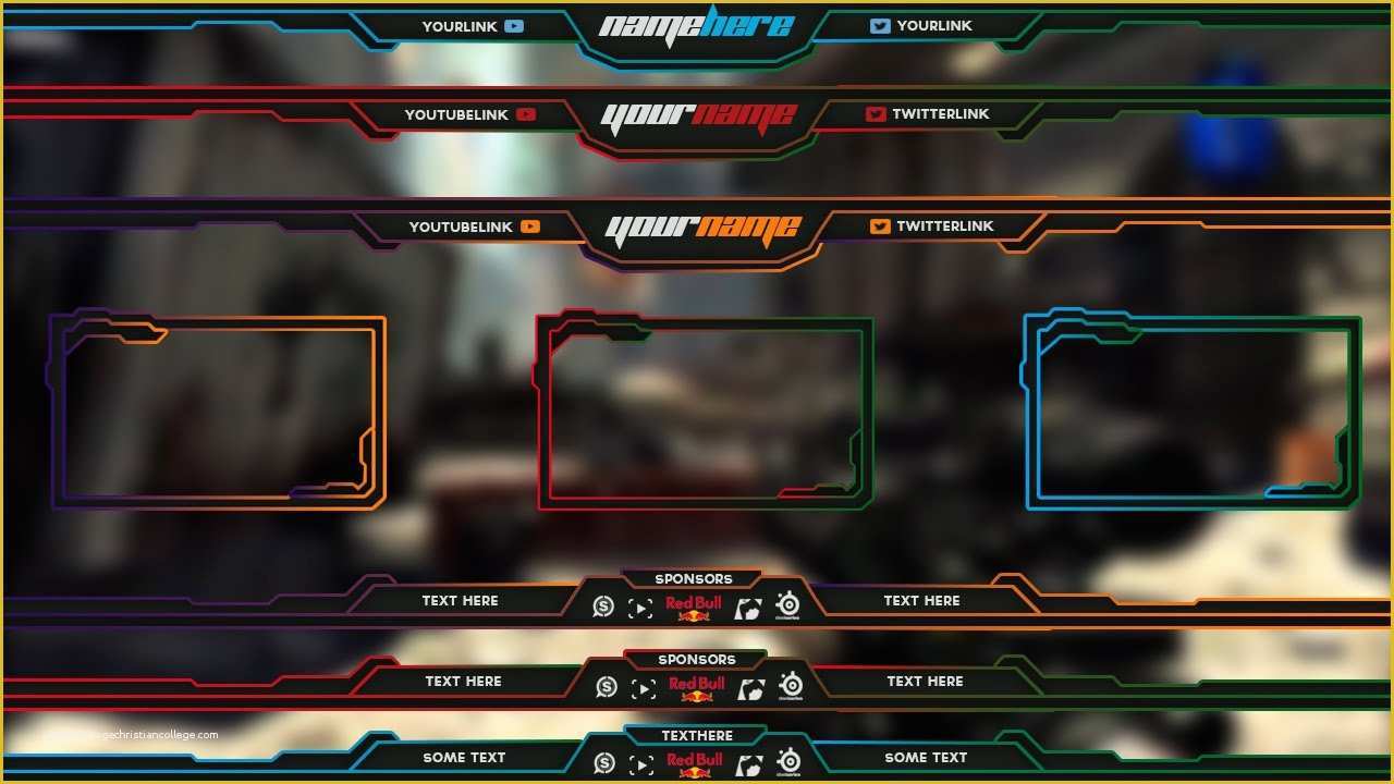Free Twitch Overlay Template Of Free Twitch Overlay Template Pack 1 