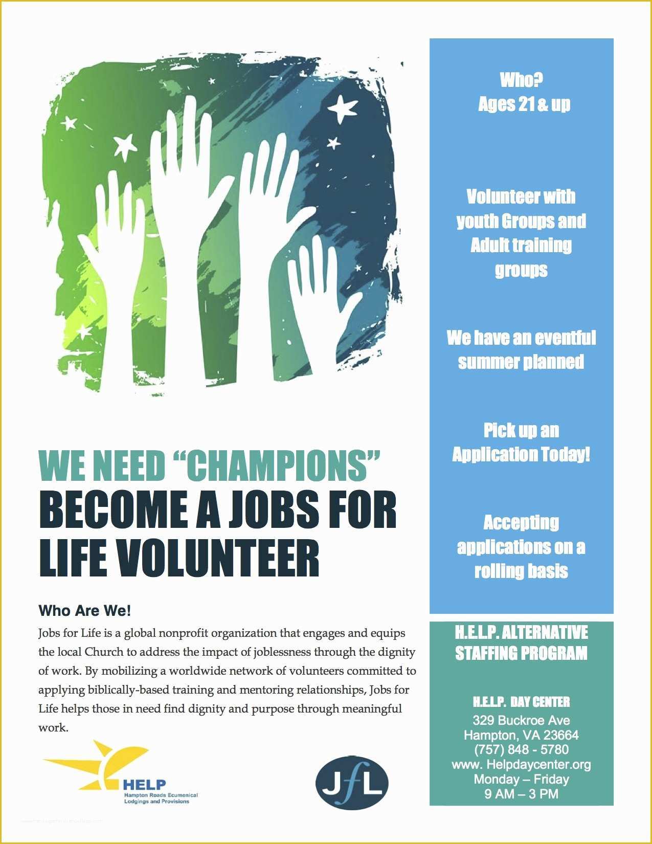 Free Volunteer Recruitment Flyer Template Of Volunteer Brochure Sample 