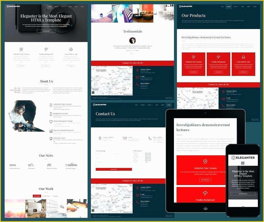 Free Website Template Editor Of Responsive Website Template Top Best 