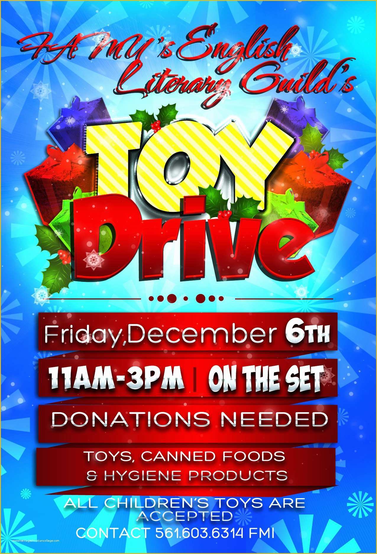 Holiday Toy Drive Flyer Template Free Of Spiritual Harvest Church Flyer 