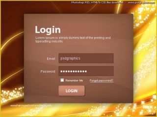 Html and Css Templates with source Code Free Download Of Blue Login Box ...