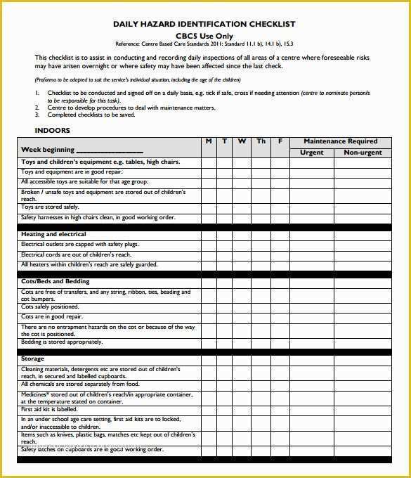 Id Template Free Of 6s Daily Checklist Templates To Pin On Pinterest 