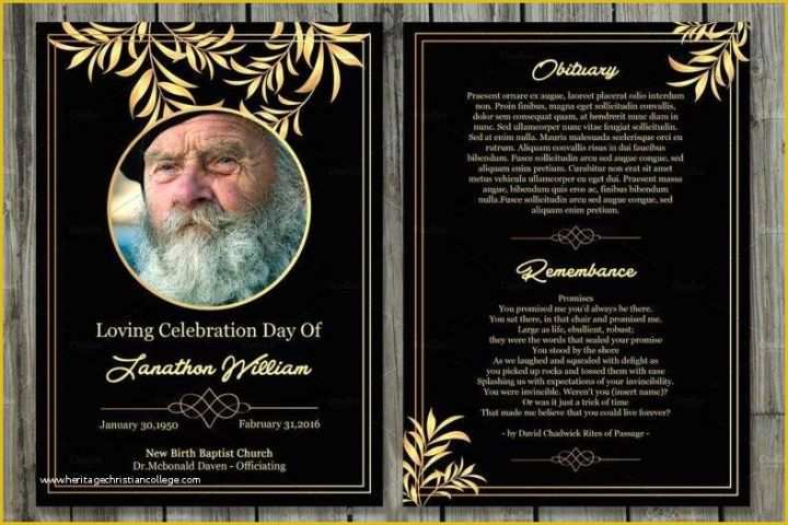 Memorial Cards for Funeral Template Free Of 11 Funeral Memorial Card ...
