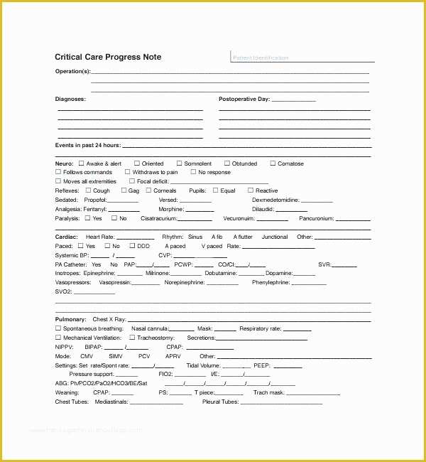 Mental Health Progress Note Template Free Of 49 Example Mental Health 