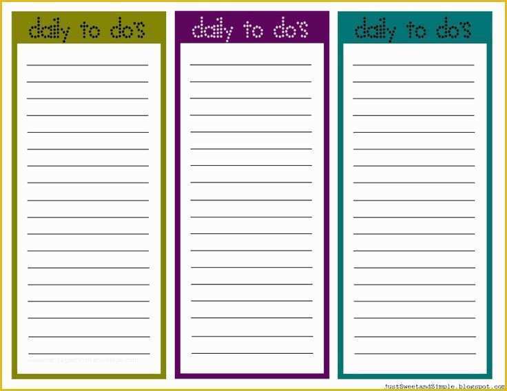 Monthly To Do List Template Free Of Printable Task List 