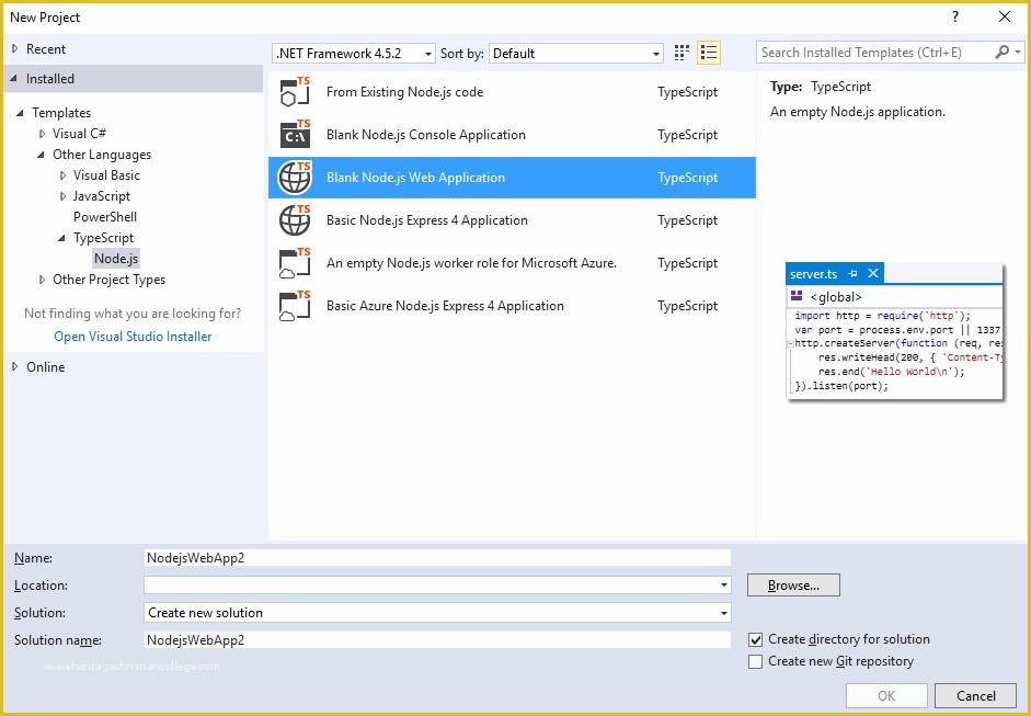  Node Js Website Template Free Of Npm Visual Studio 2017 Not Restoring 