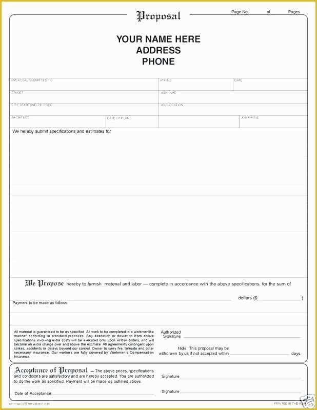 Printable Painting Contract Template