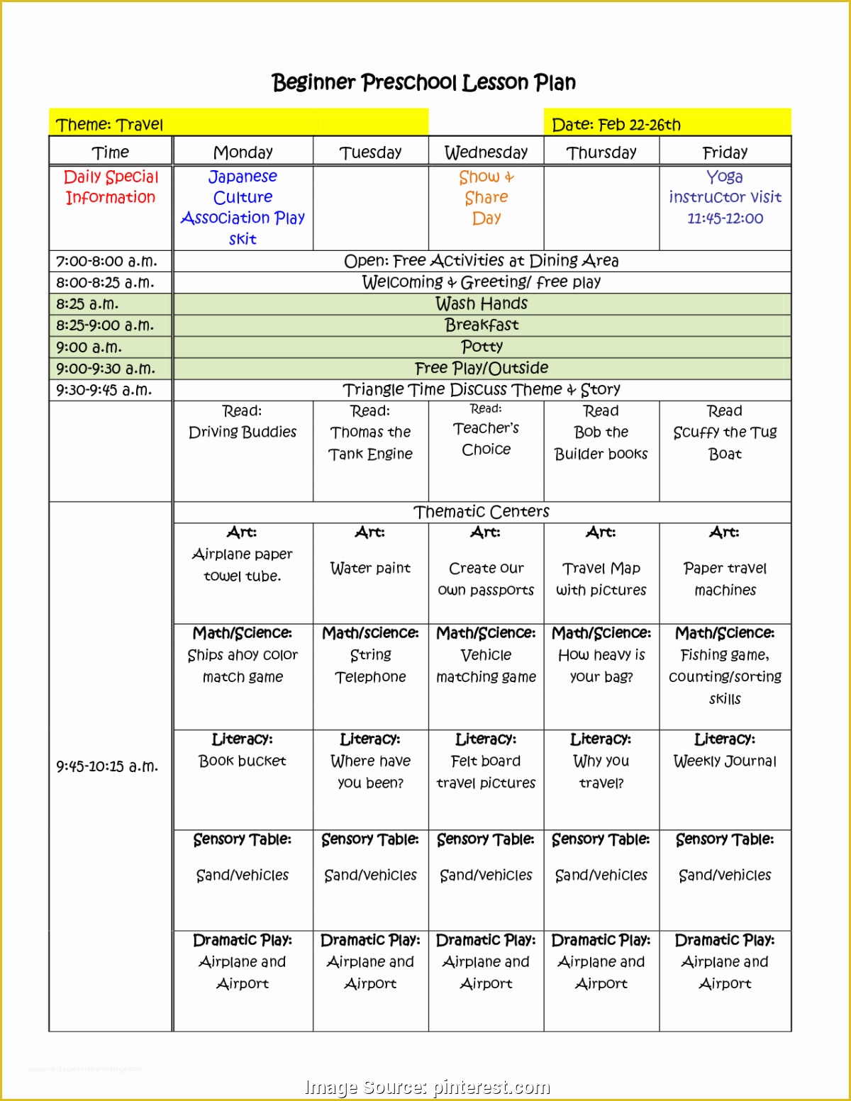 Pre K Lesson Plan Template Free Of Lesson Plan Template Pre K 10 Best Images Of Pre K Lesson 