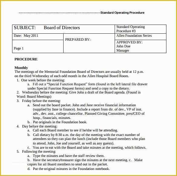 Process Manual Template Free Of 8 Sample Procedure Manuals Pdf Doc Heritagechristiancollege