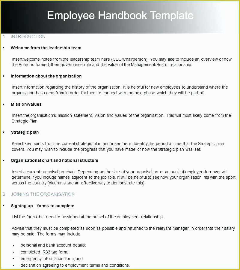 Restaurant Employee Handbook Template Free Download Of Free Employee Restaurant Employee Handbook Template Free Download Of Free Employee