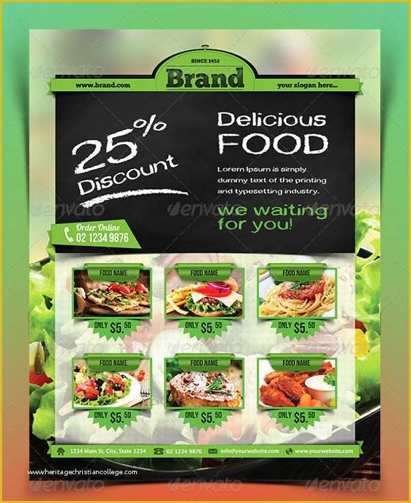 Restaurant Flyer Templates Free Download