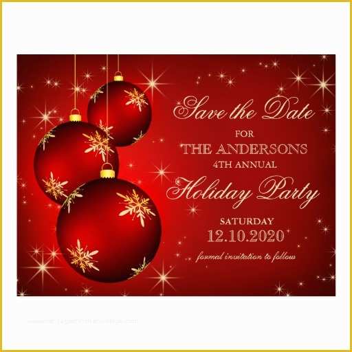 Save The Date Christmas Party Template Free Of Christmas And Holiday Party Save The Date