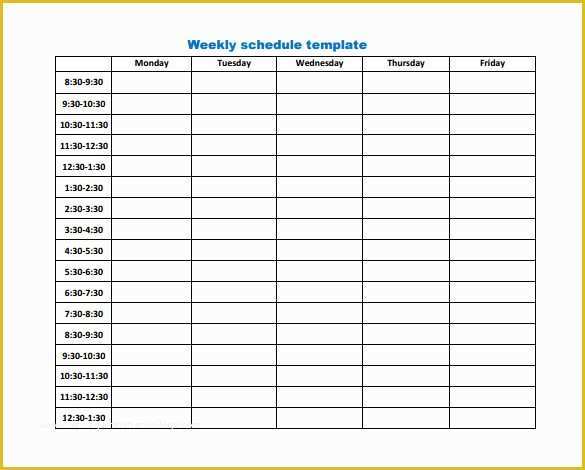 Schedule Template Free Download Of Monthly Work Schedule Template Free 