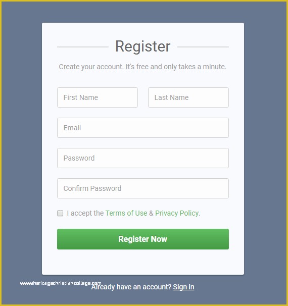 Sign Up Form Template HTML Css Free Download Of Bootstrap Registration