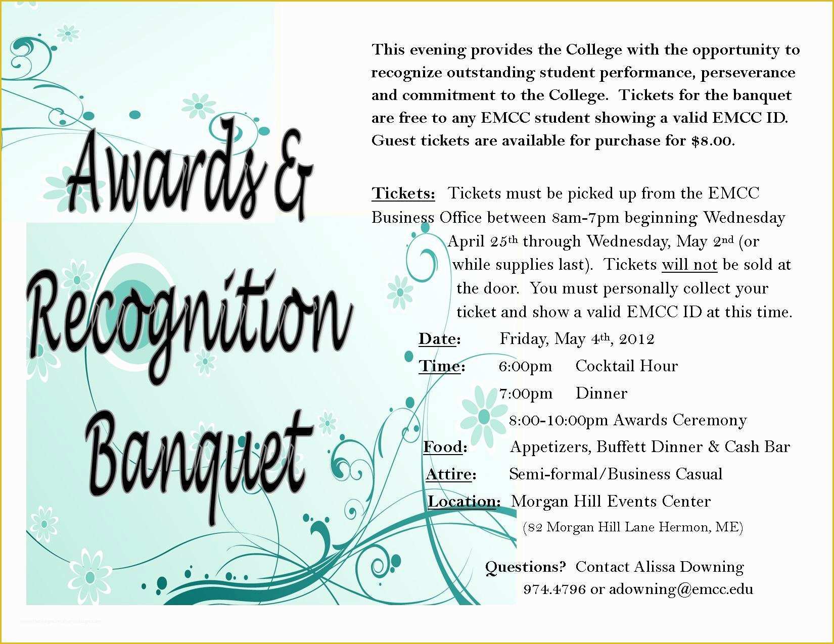 Sports Banquet Program Template