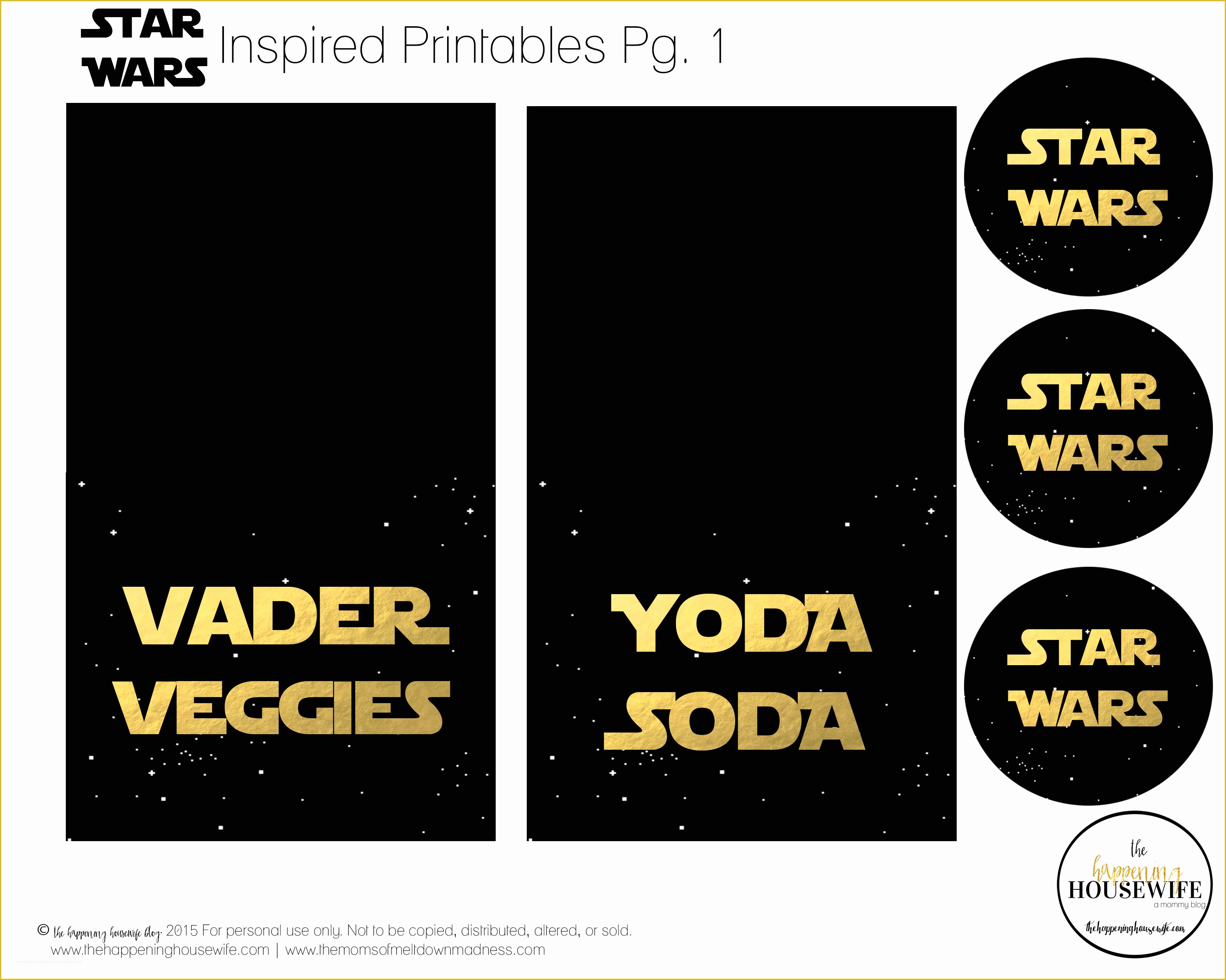 Star Wars Food Labels Template Free Of Free Star Wars Inspired Party 