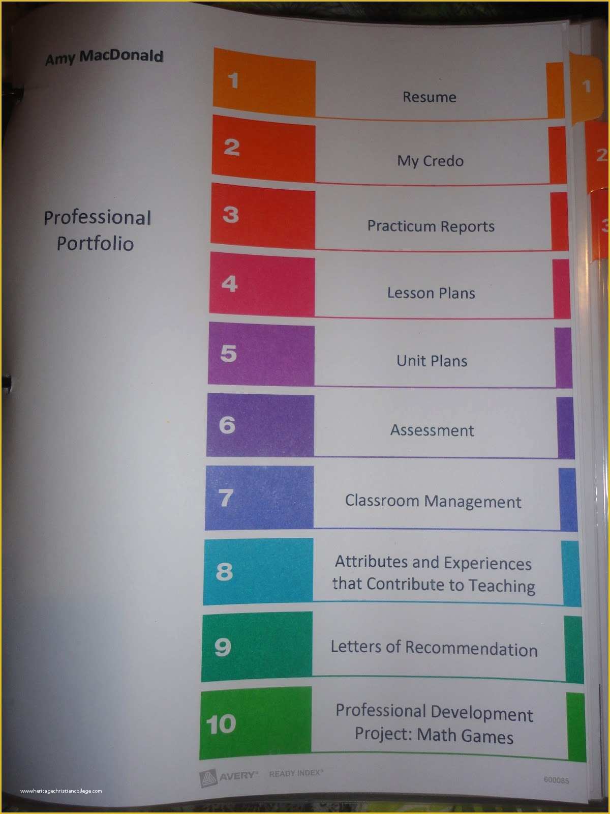 Teaching Portfolio Template Free