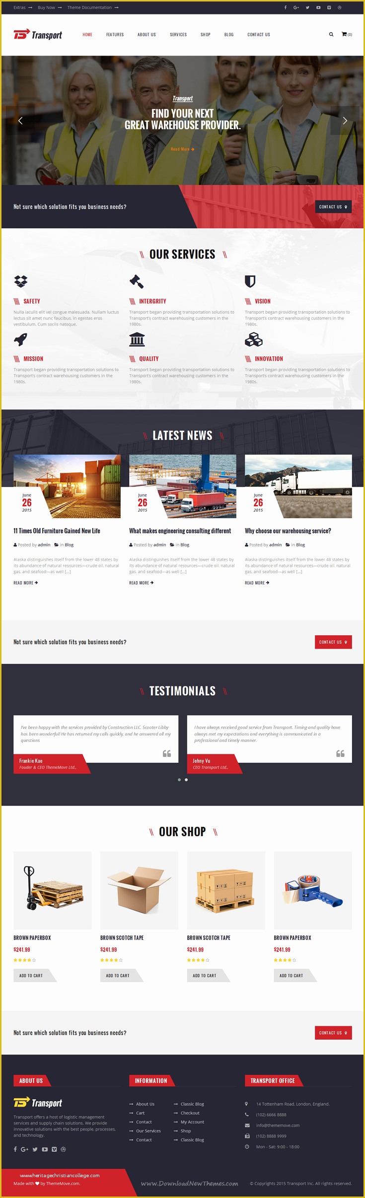 Trucking Transportation Logistics HTML Template Free Download Of 