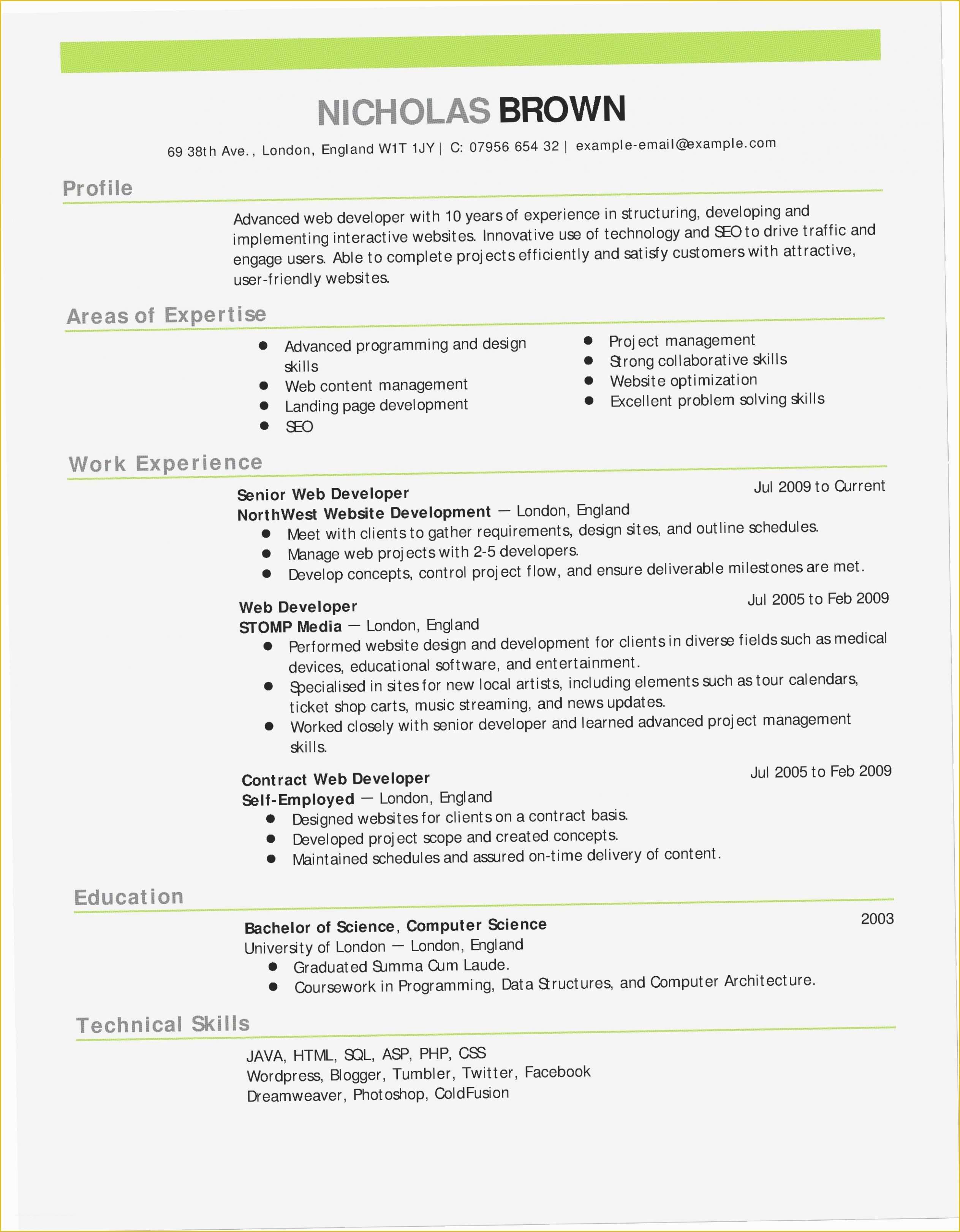 51 Two Column Resume Template Word Free Heritagechristiancollege
