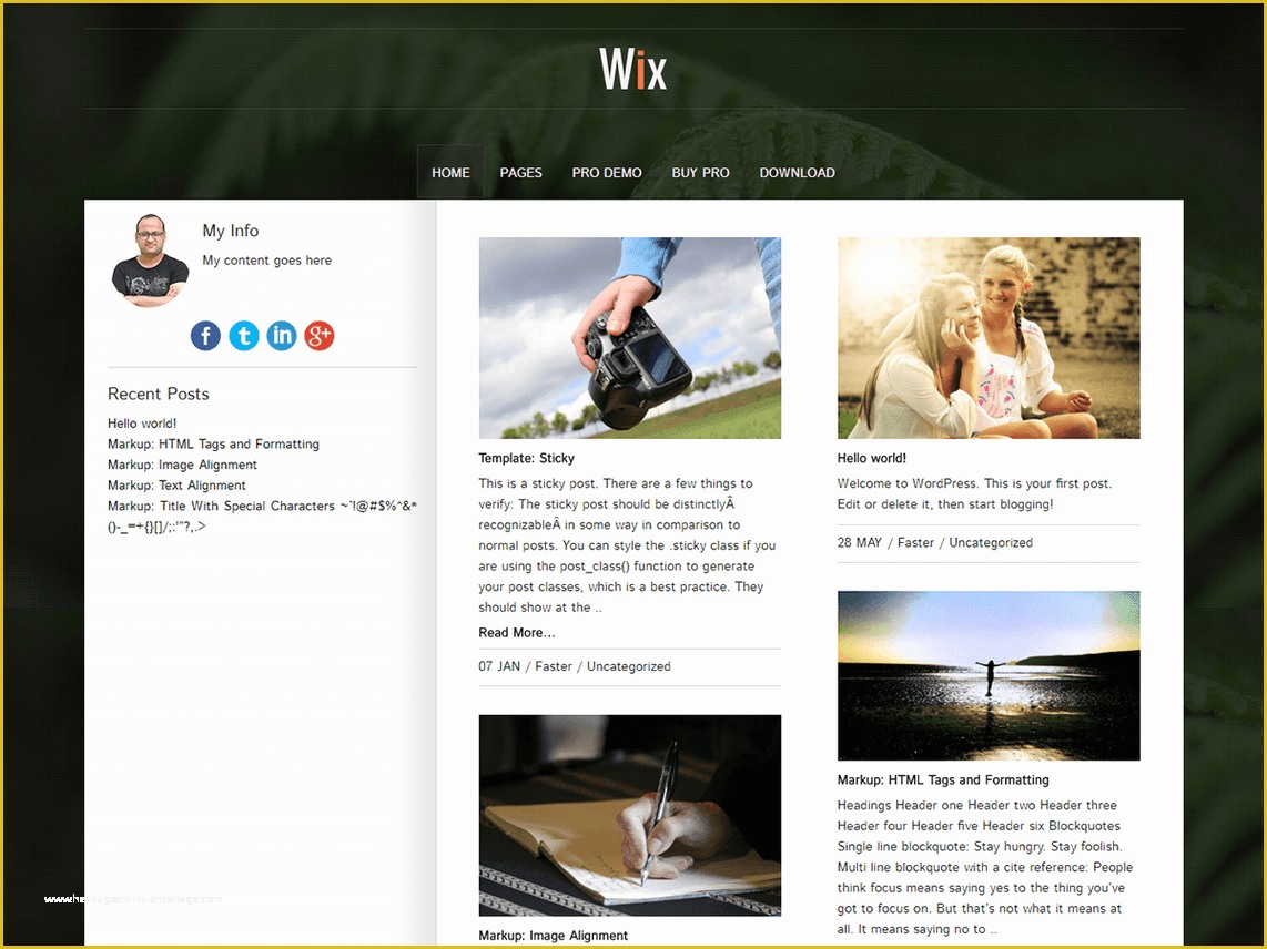 Wix Templates Free Download Of Wix Graphy Website Template 
